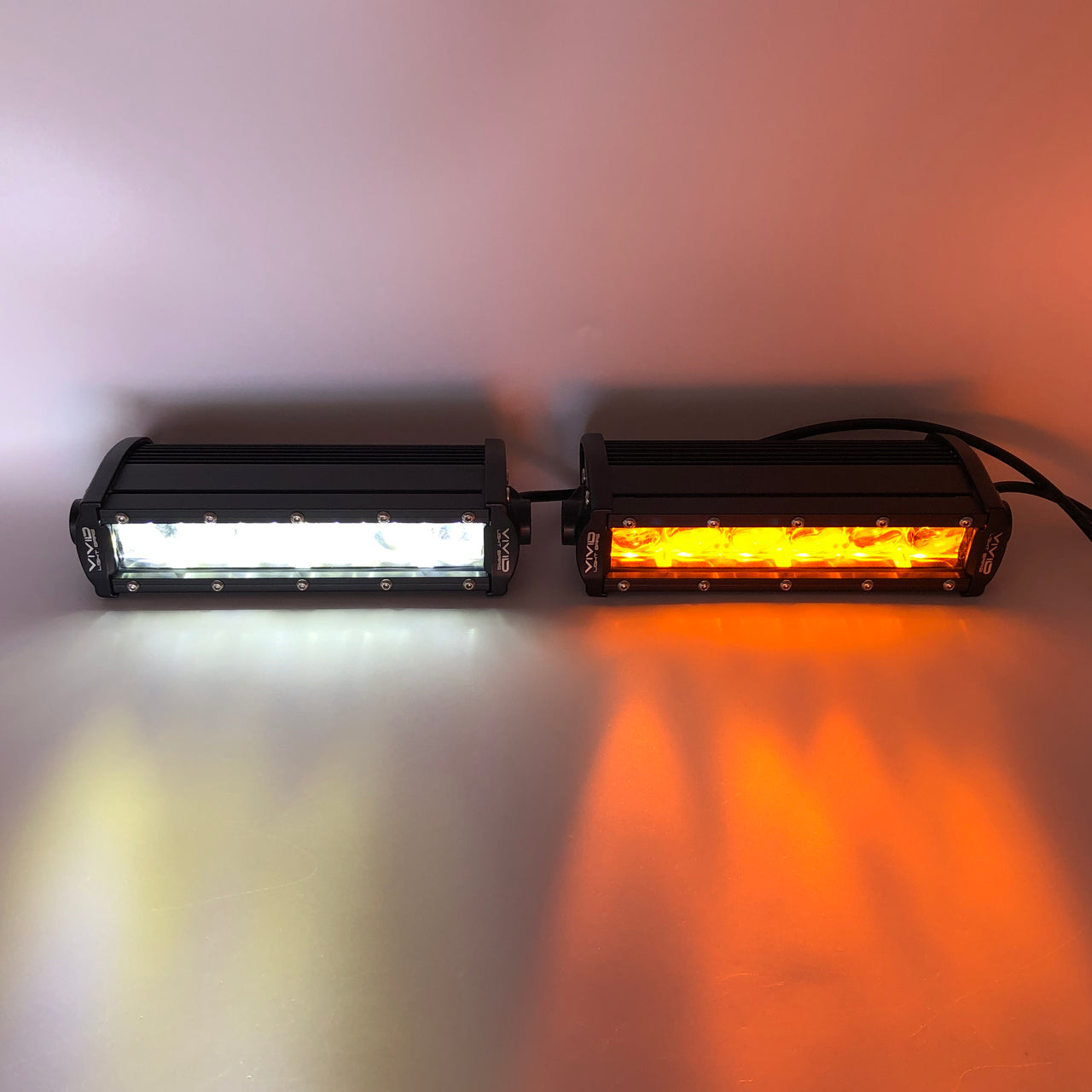 7.3" 4D Single Row Color Changing Light Bar | Vivid Light Bars