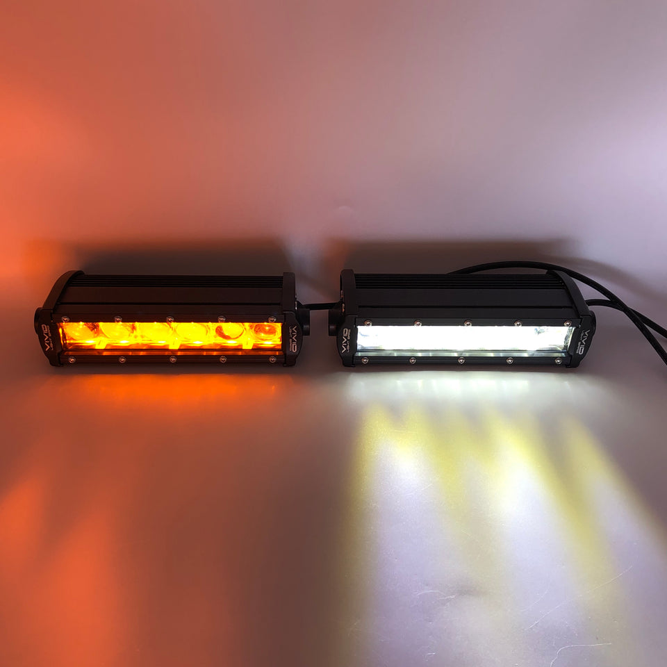 7.3" 4D Single Row Color Changing Light Bar | Vivid Light Bars