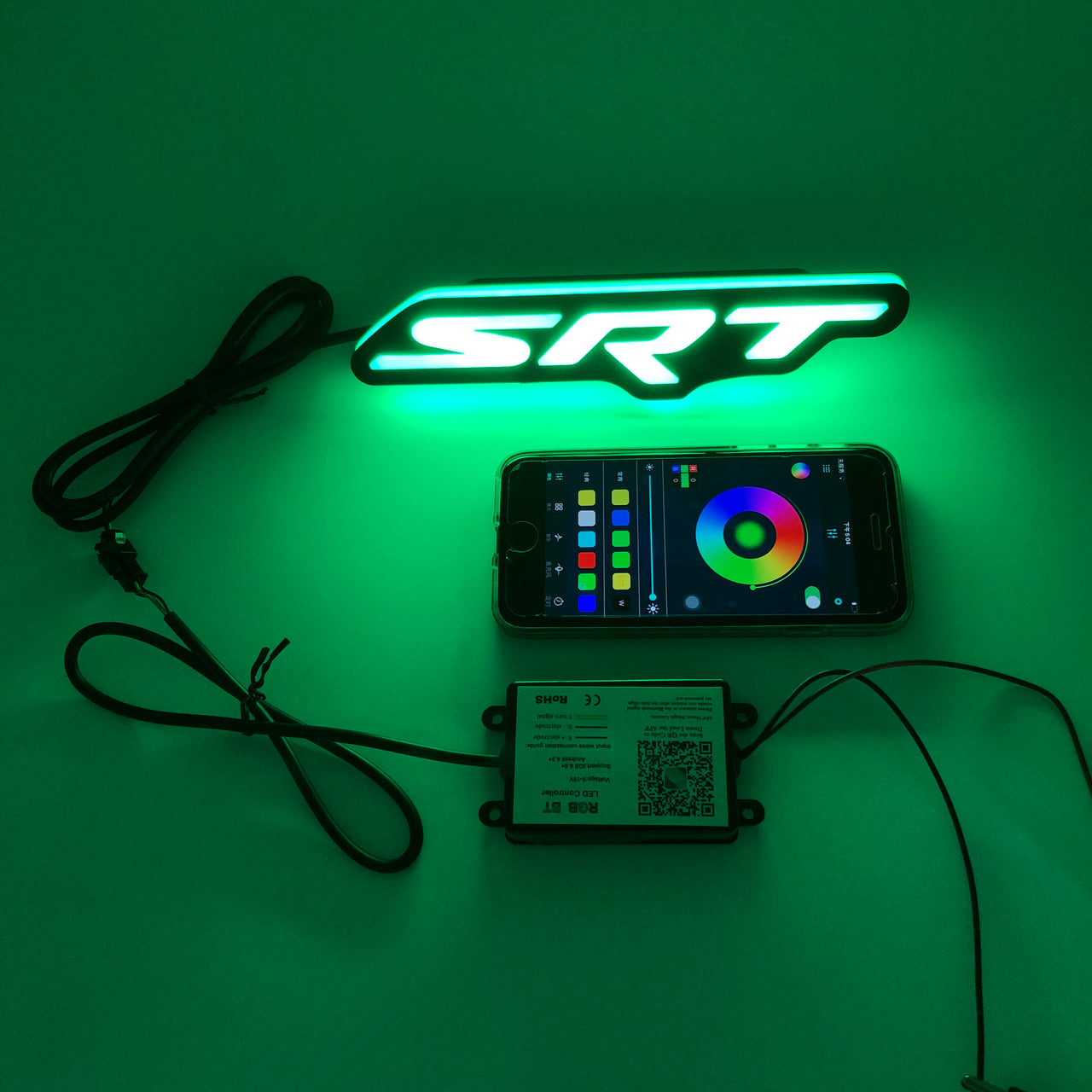SRT logo | vivid light bars