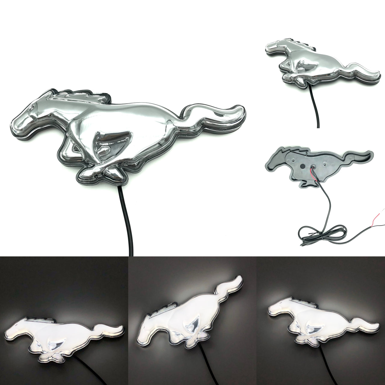 mustang logo| vivid light bars