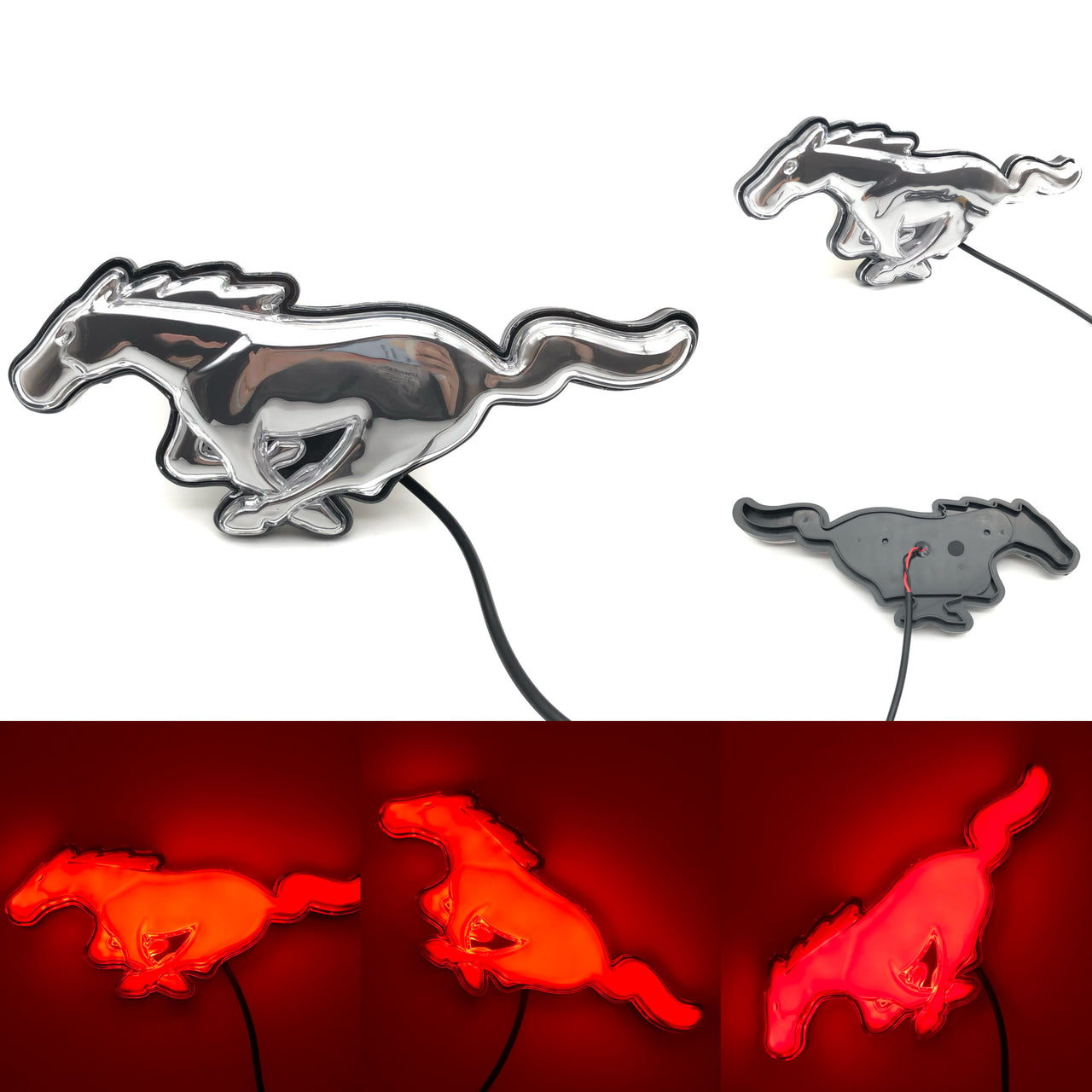mustang logo| vivid light bars