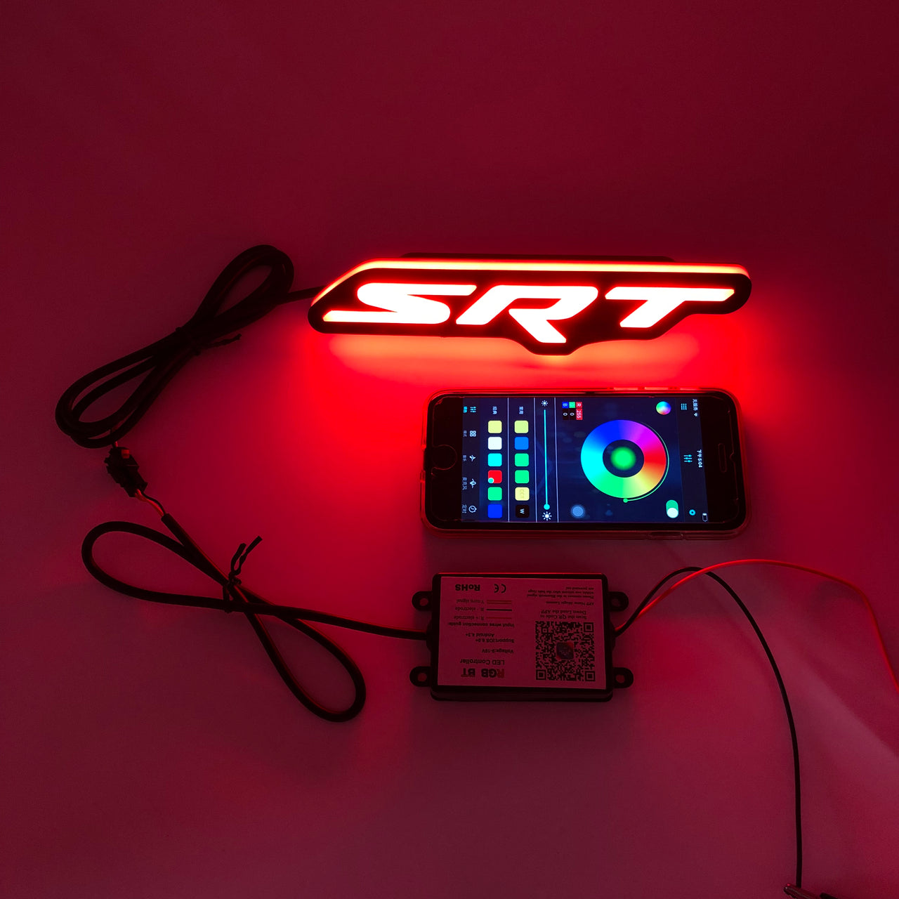 SRT logo | vivid light bars