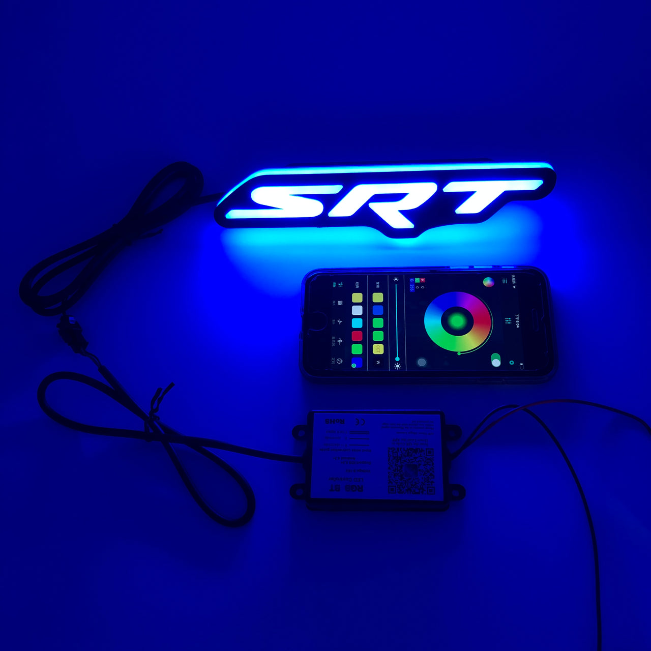 SRT logo | vivid light bars