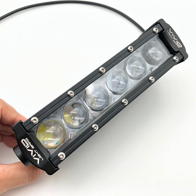 7.3" 4D Single Row Color Changing Light Bar | Vivid Light Bars