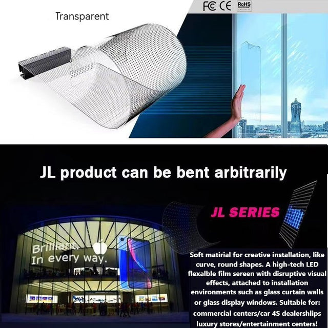 transparent led screen | vivid light bars