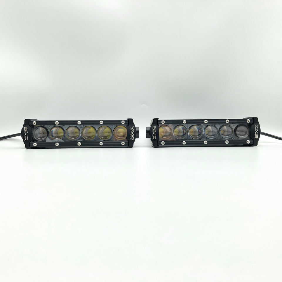 7.3" 4D Single Row Color Changing Light Bar | Vivid Light Bars