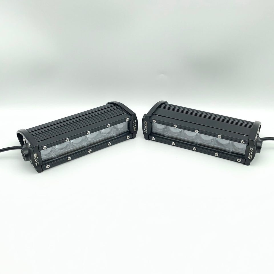 7.3" 4D Single Row Color Changing Light Bar | Vivid Light Bars
