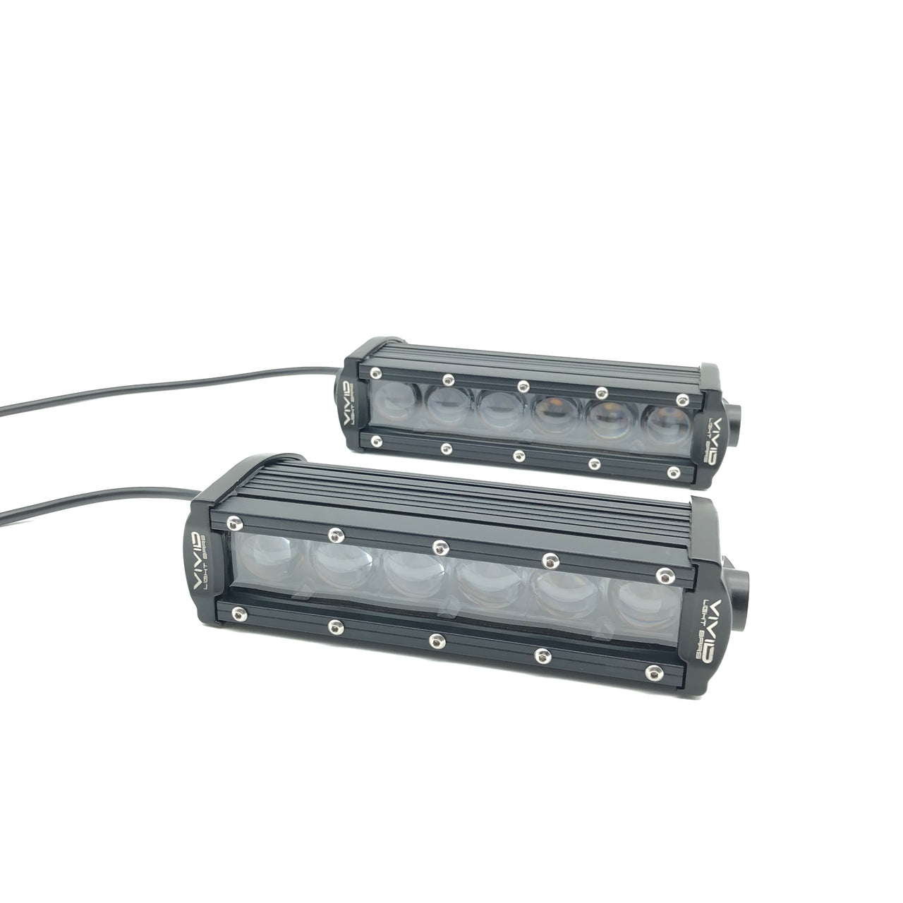 7.3" 4D Single Row Color Changing Light Bar | Vivid Light Bars