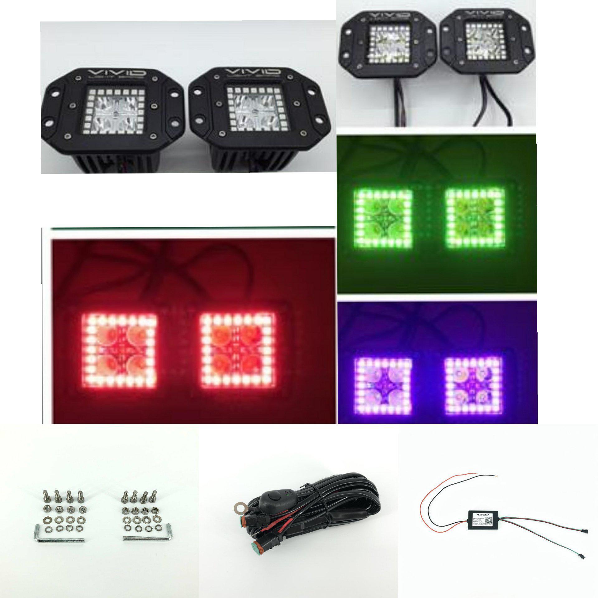 3" 20w led flush pods halo | A Pair
